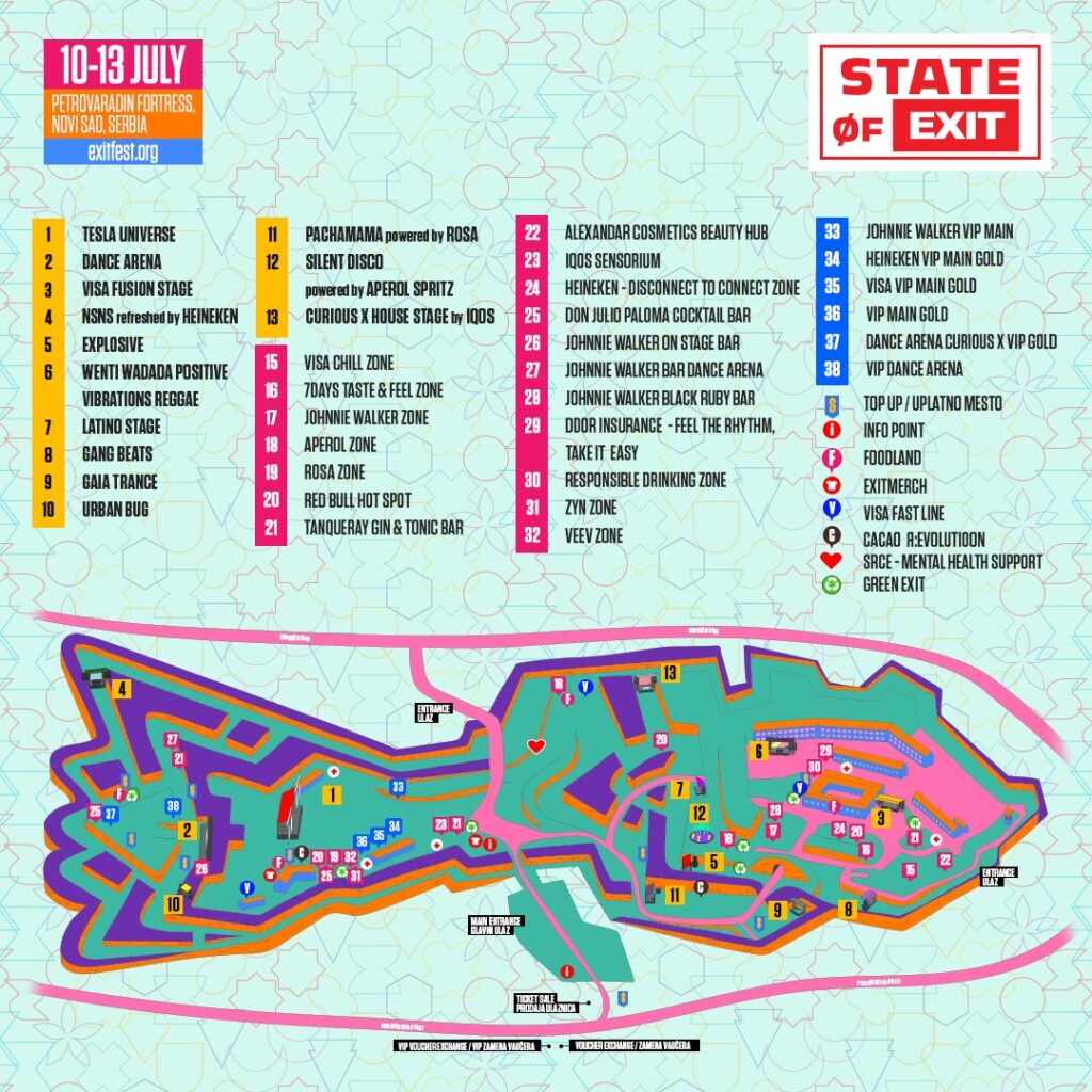 Apsolutno sve o festivalu EXIT 2025: Program, satnica, mapa, ulaznice ...